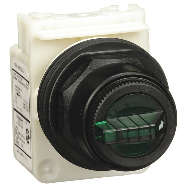 Schneider Electric Selector Switch, 3 Pos, 30 mm, Green 9001SK43J32LGG ...