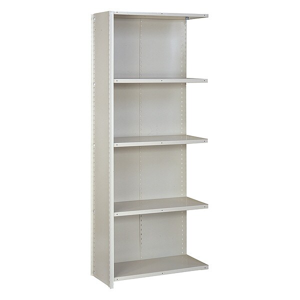Lyon Metal Shelving, 84" H, 36" W, Putty PP8037H | Zoro
