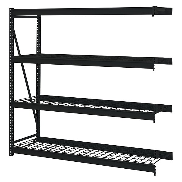 Lyon Add-On Bulk Storage Rack, 24" D, 48" W KK67135GW | Zoro