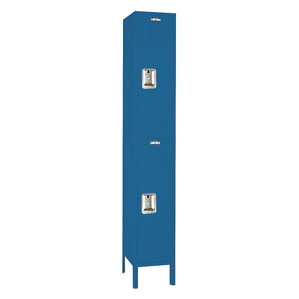 Lyon Wardrobe Locker, (1) Wide, (2) Tier, Steel, 12 in W, 12 in D, 78 ...