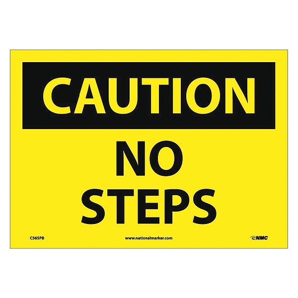 Nmc Caution No Steps Sign, C565PB C565PB | Zoro