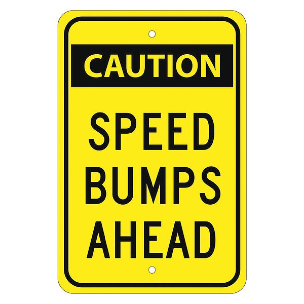 Nmc Caution Speed Bumps Ahead Sign, TM159J TM159J | Zoro