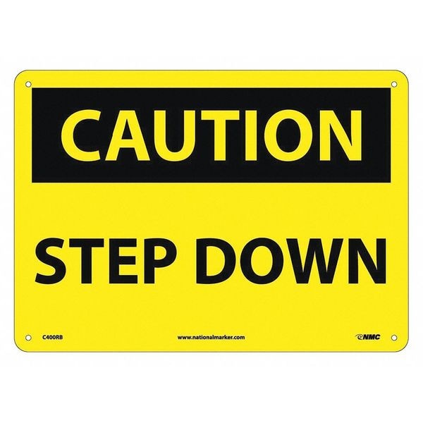 Nmc Caution Step Down Sign, C400RB C400RB | Zoro