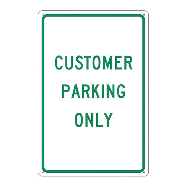 Nmc Customer Parking Only Sign, TM51G TM51G | Zoro