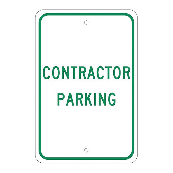 Nmc Contractor Parking Sign, TM50J TM50J | Zoro