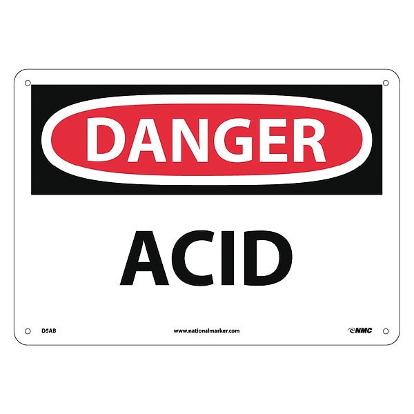 Nmc Danger Acid Sign, D5AB D5AB | Zoro