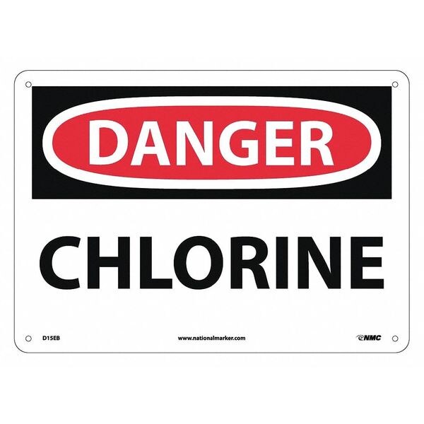 Nmc Danger Chlorine Sign, D15EB D15EB | Zoro