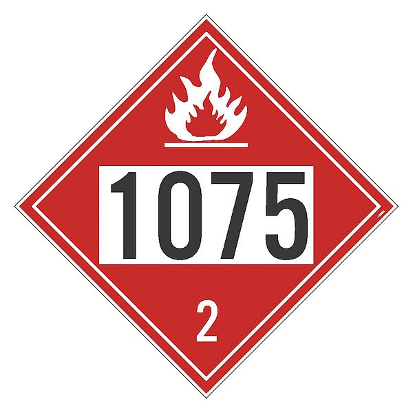 Nmc PLACARD, 1075, 10 3/4X10 3/4, RIGID PLASTIC DL42BR | Zoro