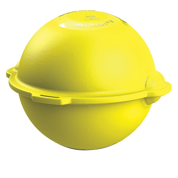 Tempo Communications Marker Ball, Polyethylene, Yellow OM-03 | Zoro