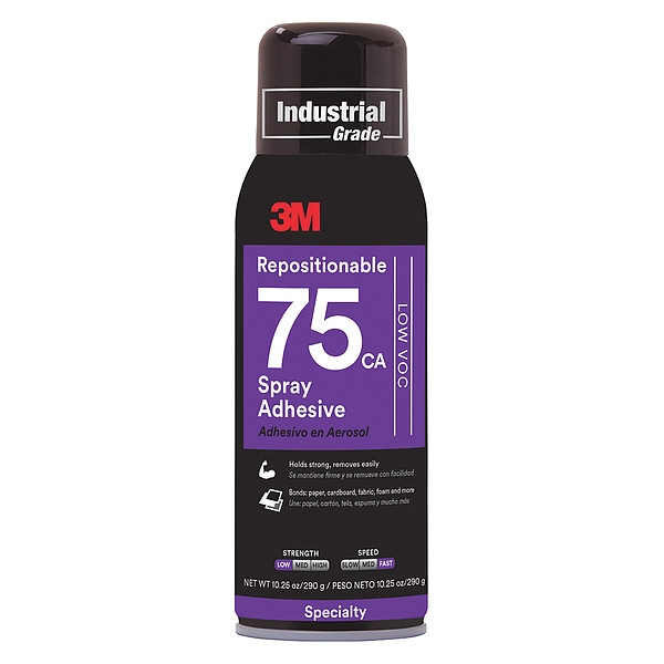 3M Spray Adhesive, 12 PK 75CA | Zoro