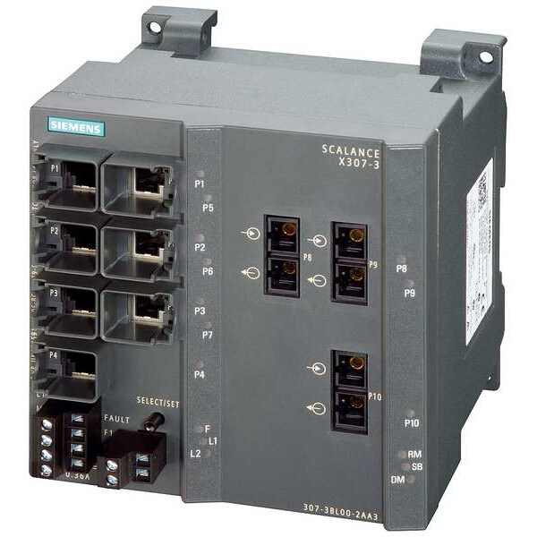 Scalance SCALANCE X307-3, managed plus IE switch, 6GK53073BL102AA3 | Zoro