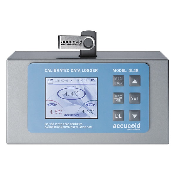 Accucold Digital Data Logger, For Refrigerator DL2BKIT | Zoro
