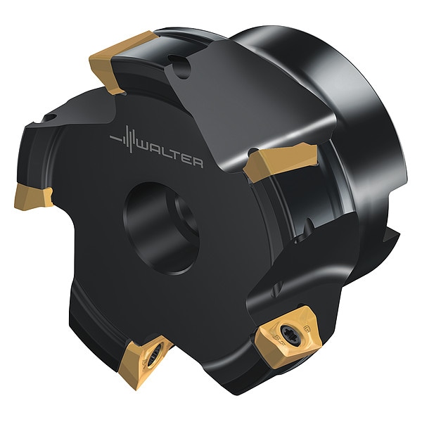 Walter Indexable Face Mill, 5 Inserts, 0.591 in Cut Depth M5130-085-B27 ...