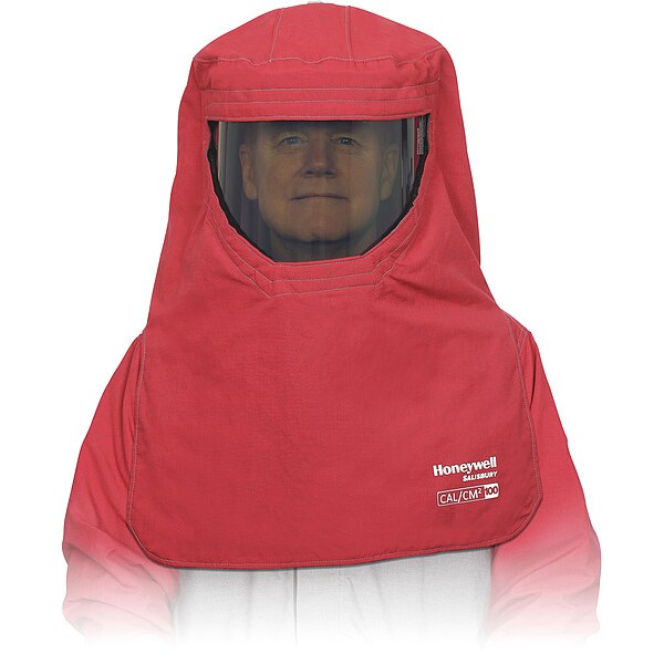 Salisbury Arc Flash Hood, Gray/Red, Universal, HRC 4, ATPV 100 cal/sq ...
