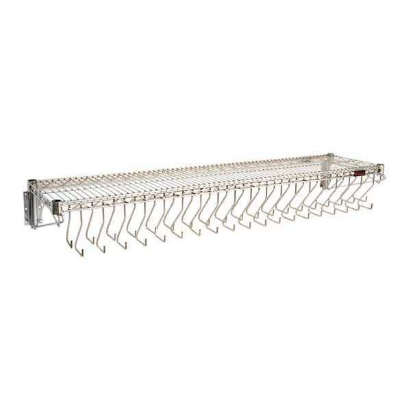 Eagle Group Wall Mounted, Gowning Rack, CRM, 24"Wx48"L C1448-WGRH | Zoro