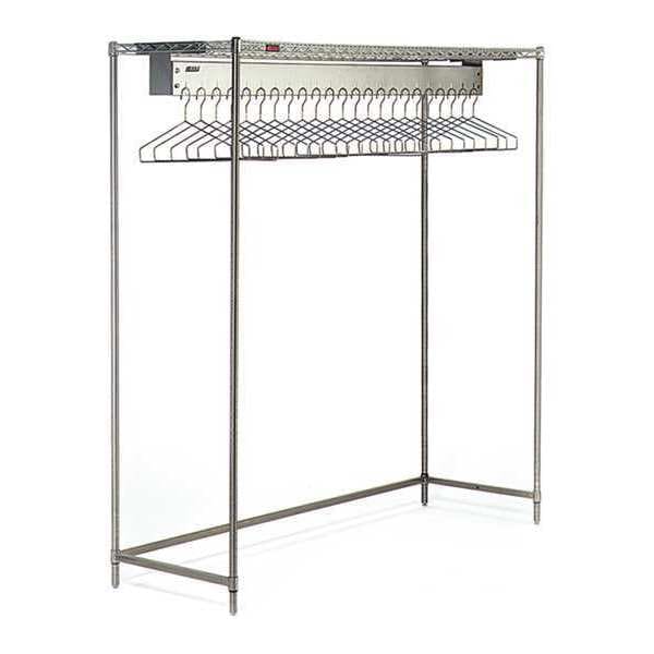 Eagle Group Freestanding Gowning Rack, CRM, 24"Wx48"L C2448-GR | Zoro