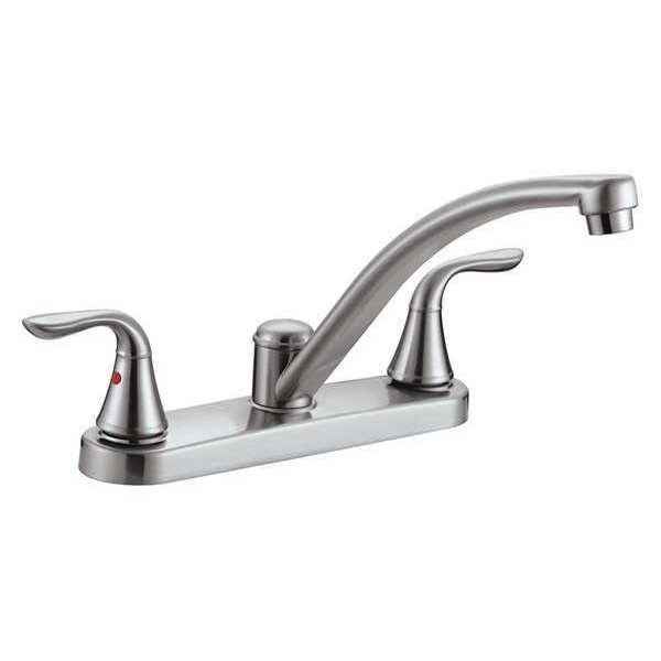 Aquaplumb 2 Handle Swan Kitchen Faucet Satin 1558004 | Zoro
