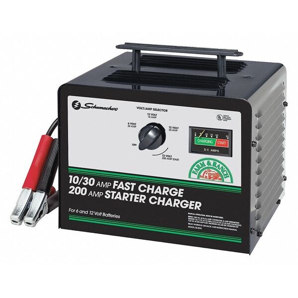 Schumacher Farm And Ranch Bench Top Farm/Ranch Charger, 6/12V SE-3010 ...