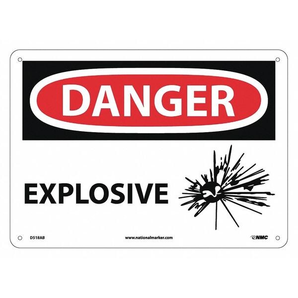 Nmc Danger Explosive Sign, D518AB D518AB | Zoro