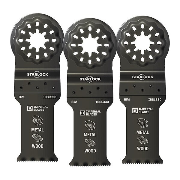Imperial Blades Starlock™ 1-1/8" Multi-Material Metal/Wood Blade, 3PC ...