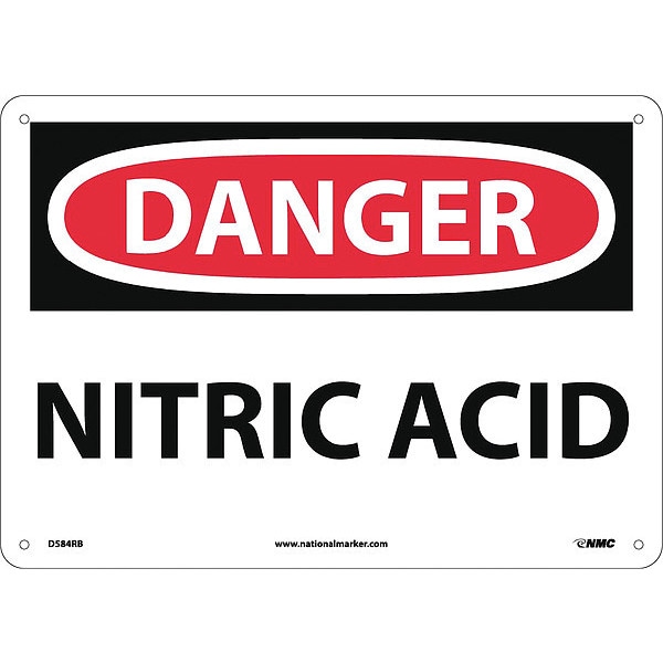 Nmc Danger Nitric Acid Sign, D584RB D584RB | Zoro