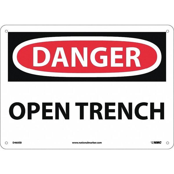 Nmc Danger Open Trench Sign, D460EB D460EB | Zoro