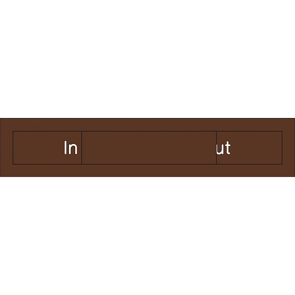 Nmc In Out Engraved Office Occupancy Sign, EN306BN EN306BN | Zoro