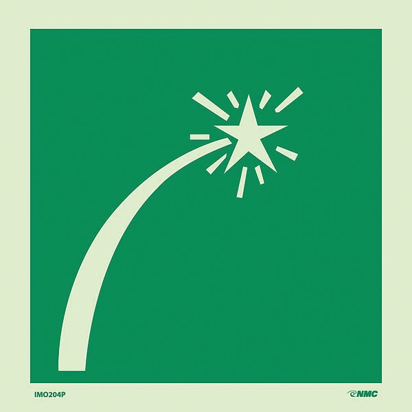 Nmc Imo, Symbol, Survival Craft Distress Signal, 6X6, Glow Vinyl ...