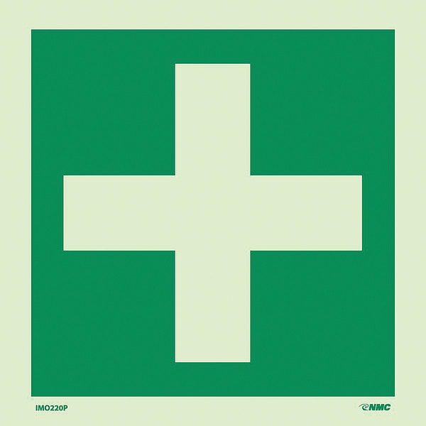 Nmc Imo Medical Locker / First Aid Sign, IMO220P IMO220P | Zoro