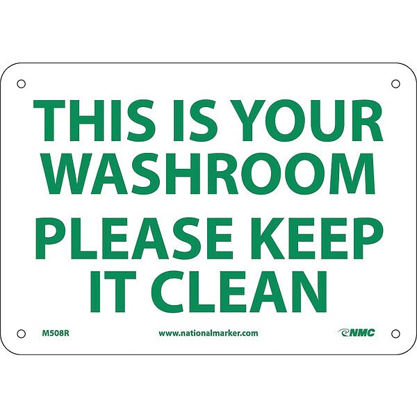 Nmc Keep It Clean Sign, M508R M508R | Zoro