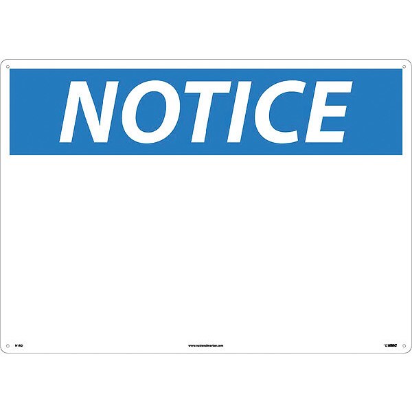 Nmc Large Format Notice Sign, N1RD N1RD | Zoro