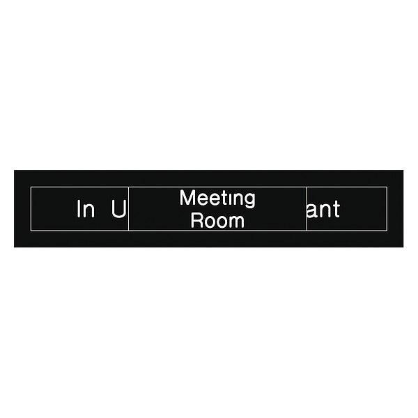 Nmc Meeting Room Vacant Engraved Office Occupancy Sign, EN304BK EN304BK ...