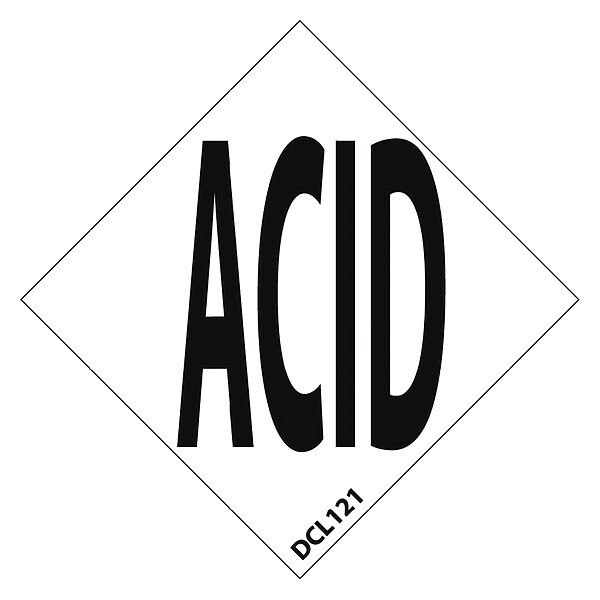Nmc Nfpa Label Symbol 1", Pk5, Legend: Acid DCL121 | Zoro