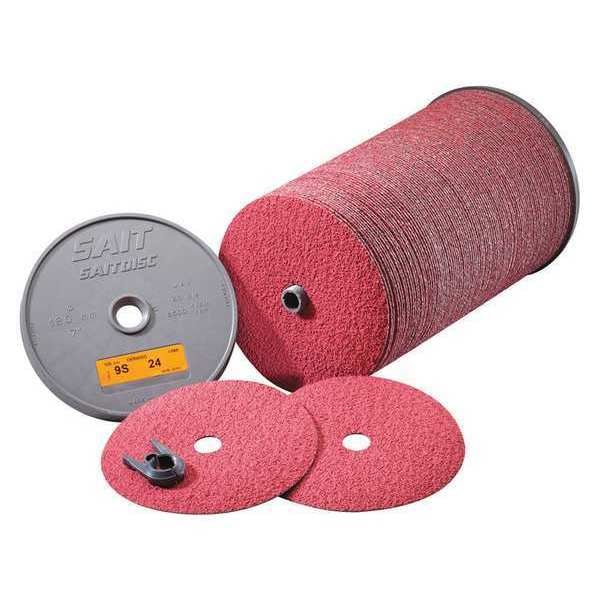 United Abrasives/Sait Ceramic Fiber Disc, 9S, 4-1/2x7/8 36x, 50511 | Zoro