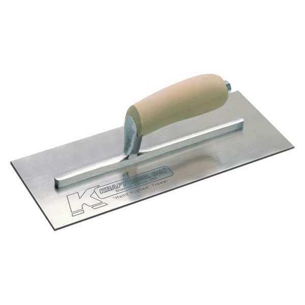 Kraft Tool Drywall Trowel, 12x4-1/2", Wood Handle DW521SS | Zoro