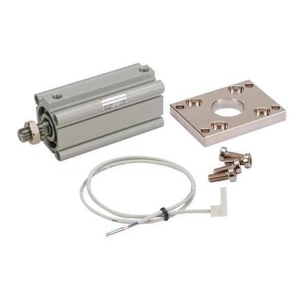 Smc Compact Cylinder with Reed Switch CDQ2F32-200DCMZ-M9BL | Zoro