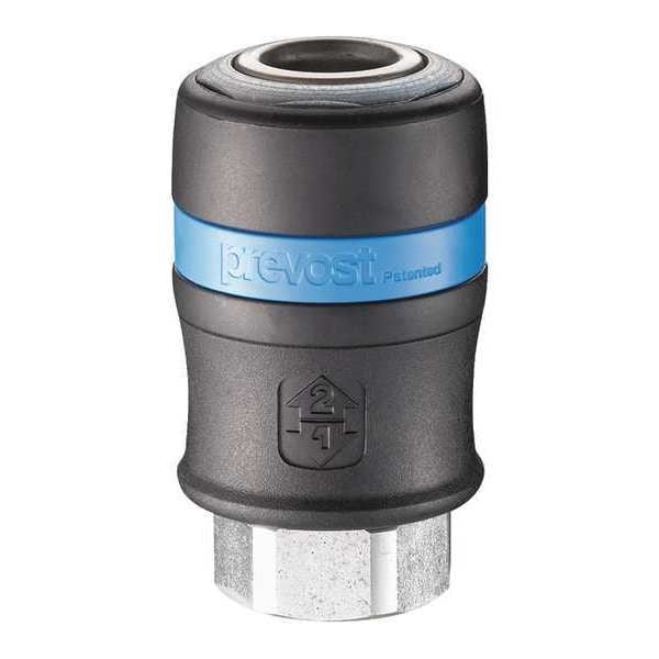 Prevost Industrial Safety Coupler, 1/2" FNPT ISG 111203 | Zoro