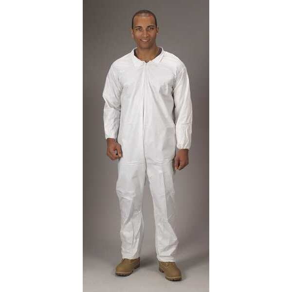 Micromax Coveralls, Elastic Wrist, Ankles, 5XL, PK25, 5XL, 25 PK, White ...