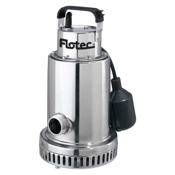 Flotec 3/4 HP 1-1/4" M Sump Pump, SS, 115V, 3/4HP 115V FPSS5700A | Zoro