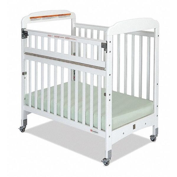 Foundations Serenity Compact SafeReach Crib, White 1742120 | Zoro