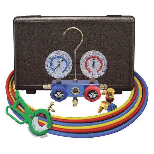 Mastercool Gauge Set Dual, Aluminum, 134A R-12 98660 | Zoro
