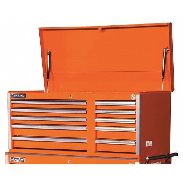 International Tool Box Chest, Roller Bearing, 42", 10 Drawer NR4210OR ...