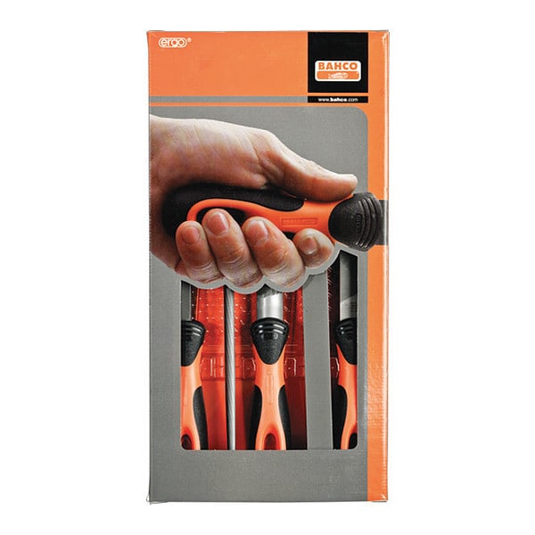 Bahco Bahco Engineering File Set, Ergo, 5 pcs. 1-478-08-1-2 | Zoro