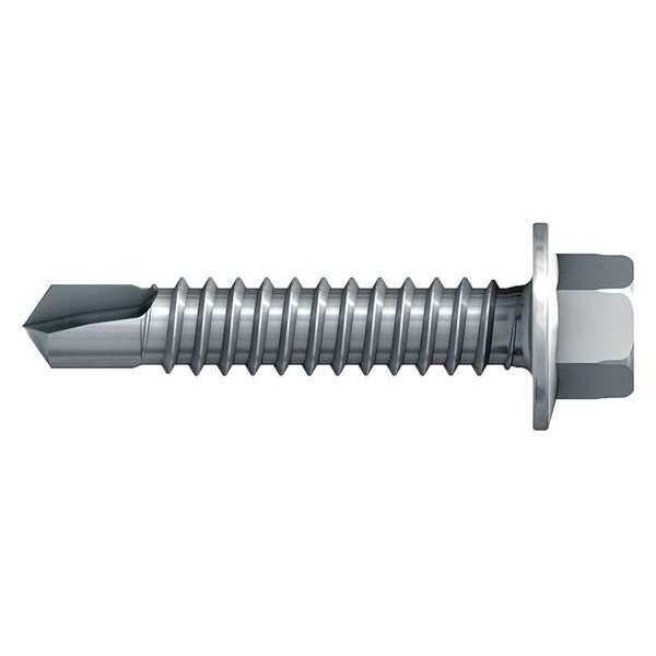 Ejot JT3 DP2, 12x1-3/8" HWH, No Washer, PK500, Stainless Steel Hex Head ...