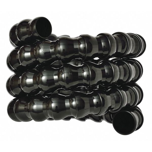Loc-Line Hose, Black, 3/4", 5ft., Coil 69539-BLK | Zoro