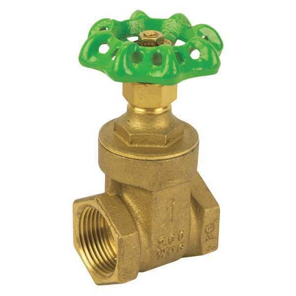 Jomar Valve LF Brass Gate Valve, NPT, 3/4" T-301G | Zoro