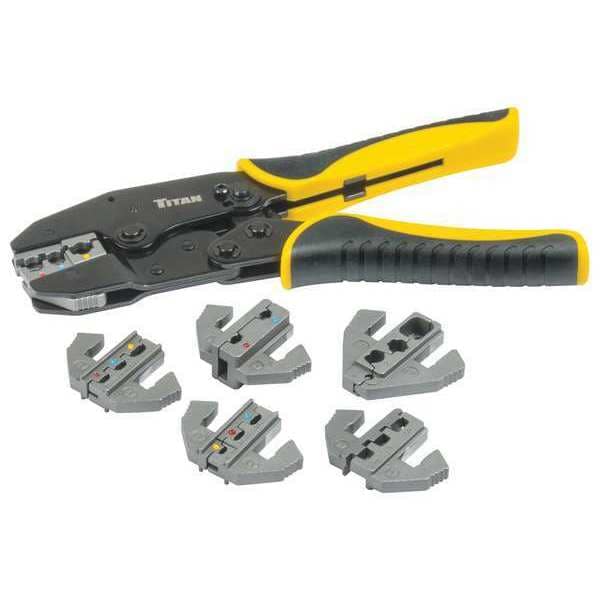 Titan Ratcheting Terminal Crimping Set,7 pcs. (11950) | Zoro