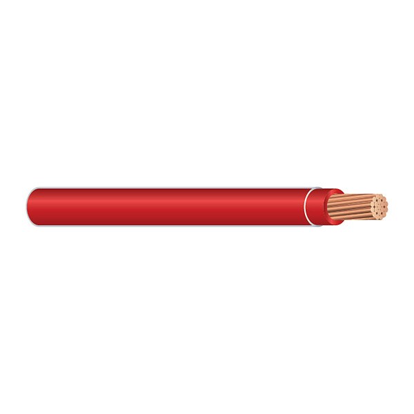 Southwire Building Wire, THHN; THWN, Copper, 12 AWG, 1C, Red, Stranded ...