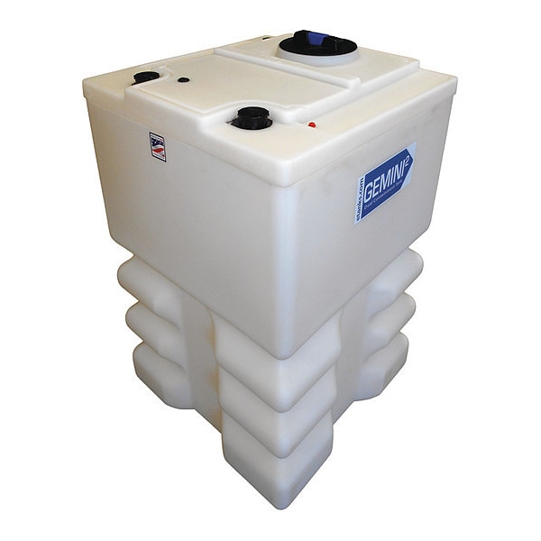 Peabody Engineering Storage Tank, Double Wall Square, LDPE 1.5, Nat ...