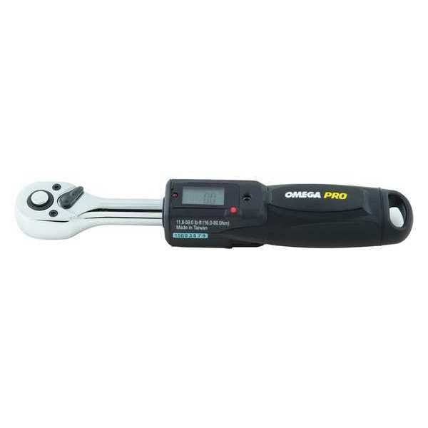 Omega Pro Torque Ratchet, Drive Digital, 3/8" 83018 | Zoro